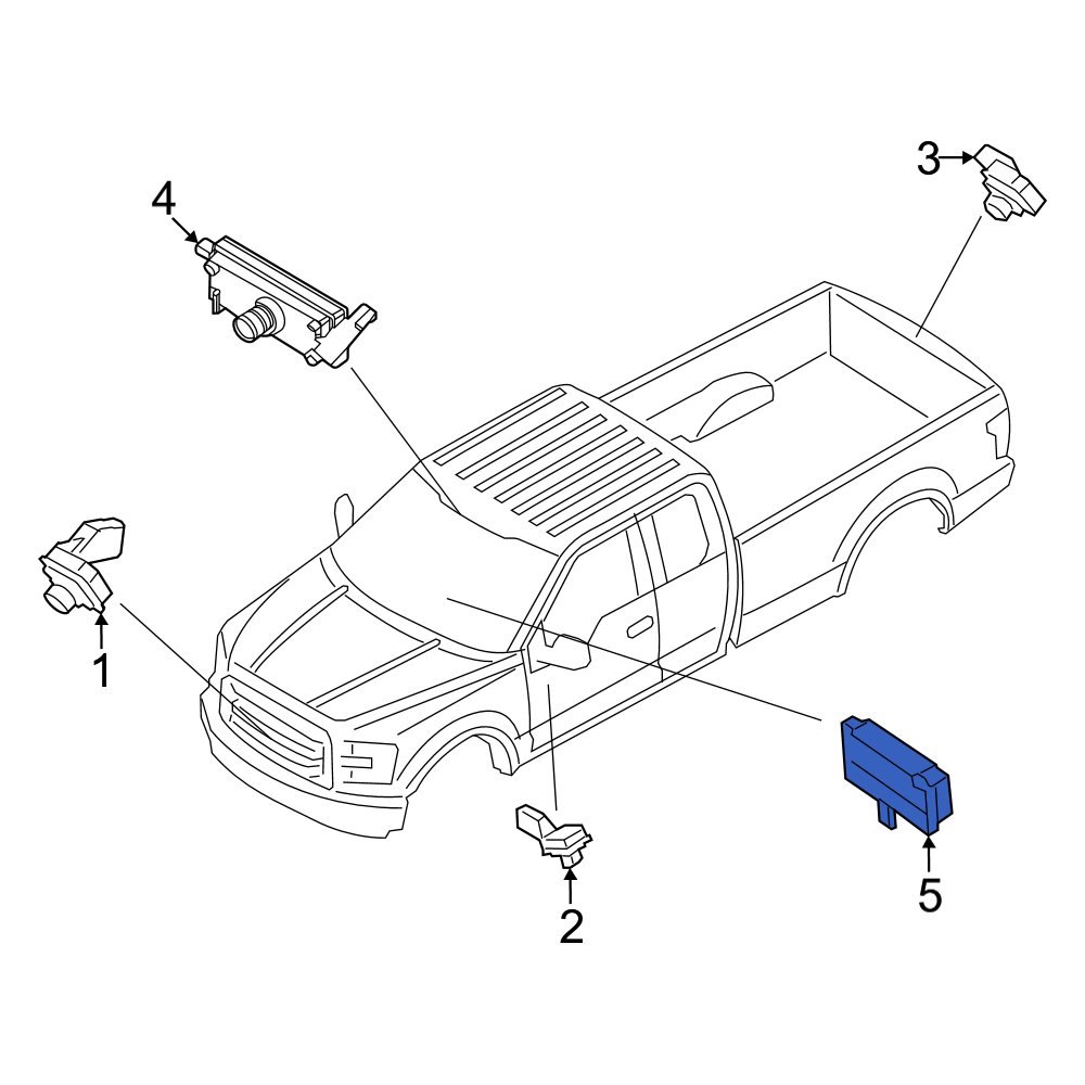 Ford OE RL3Z14G647N - Parking Aid Control Module