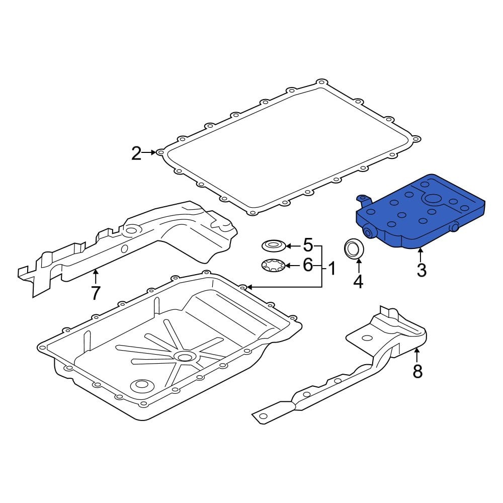 Ford OE HL3Z7A098A - Transmission Oil Filter