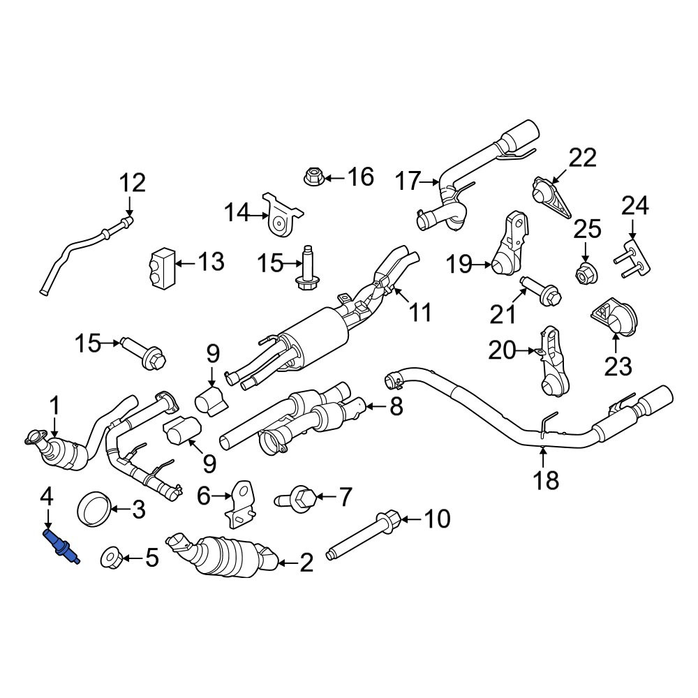Ford OE W707753S900 - Catalytic Converter Stud