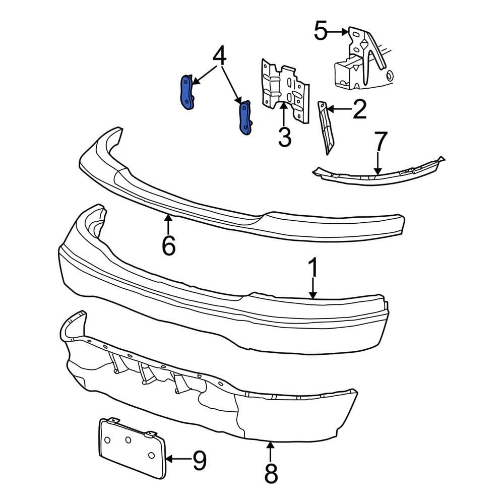 Ford OE F65Z17C886AA - Front Bumper Face Bar Mount Bolt