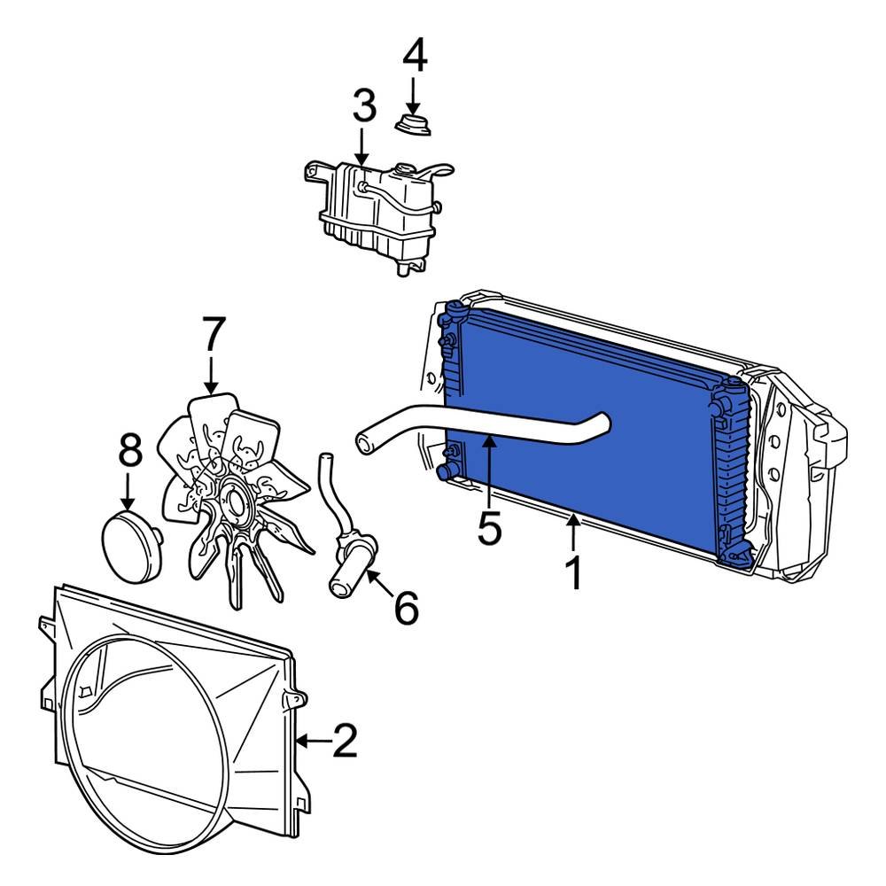 Ford OE 5L3Z8005AA - Radiator