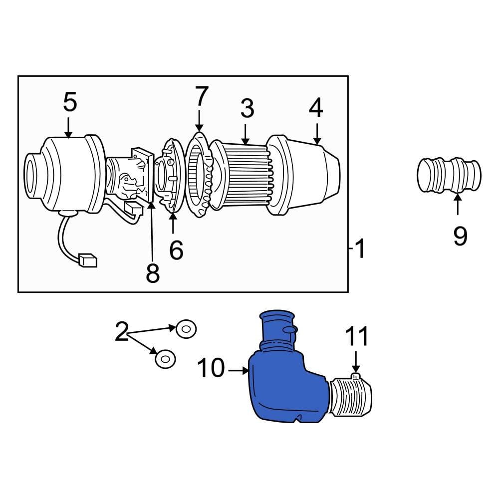 Ford OE 3L3Z9B659AA - Engine Air Intake Hose
