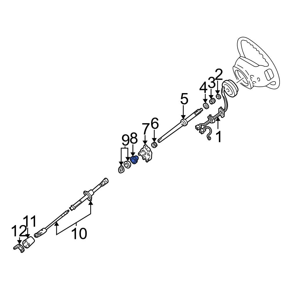 Ford OE FODZ3518A - Lower Steering Column Bearing Race