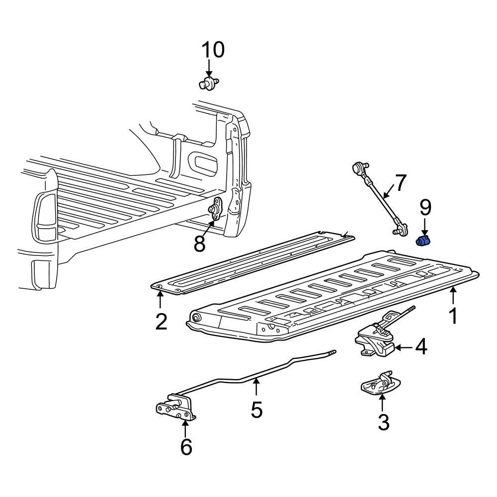 Ford OE E7TZ99430B22A - Tailgate Bushing