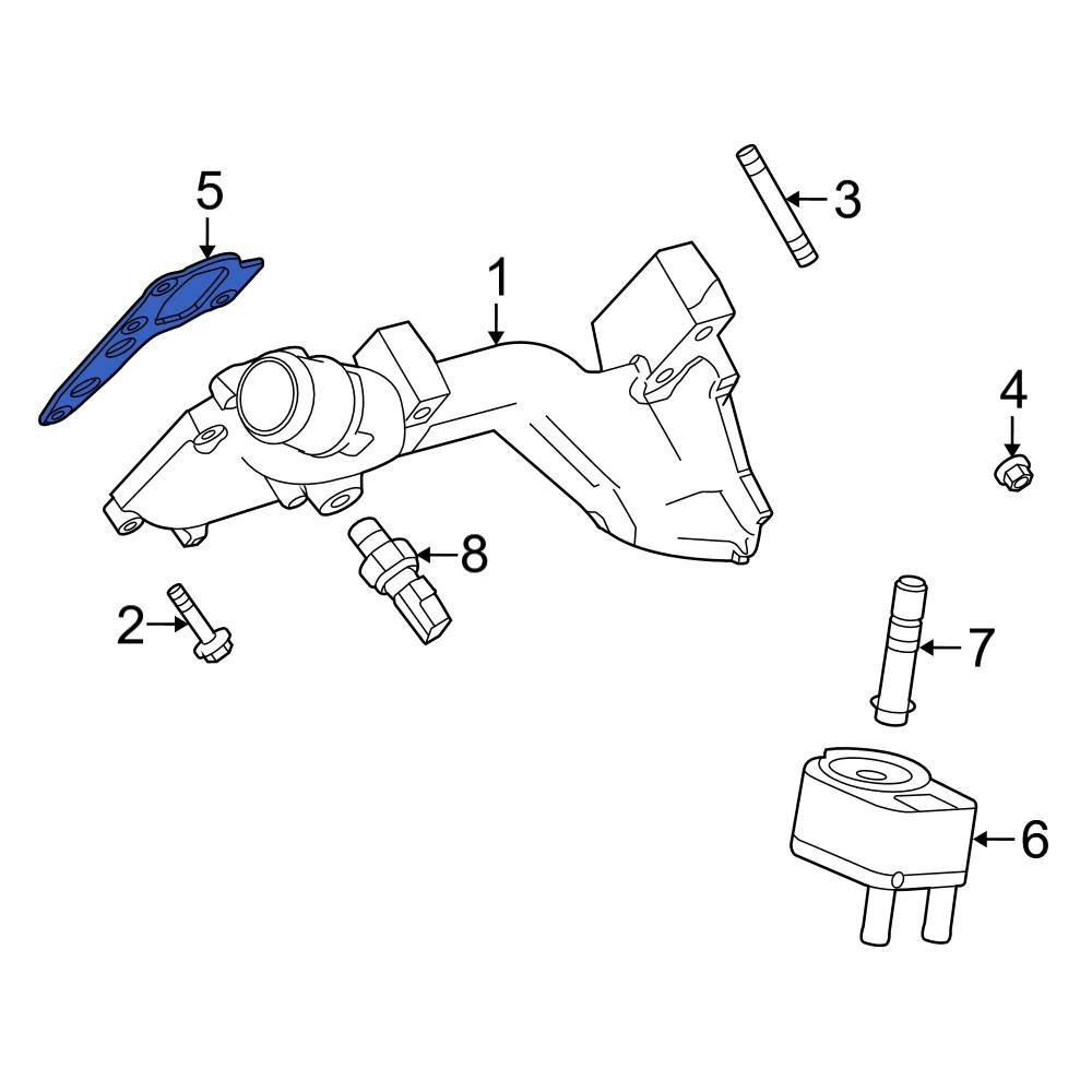 Ford OE F65Z6840B - Engine Oil Filter Adapter Gasket