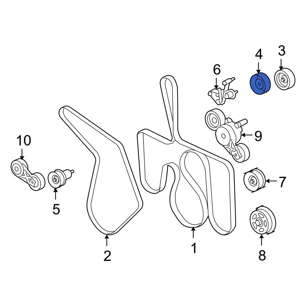 Ford OE 3C3Z8678EB - Accessory Drive Belt Idler Pulley
