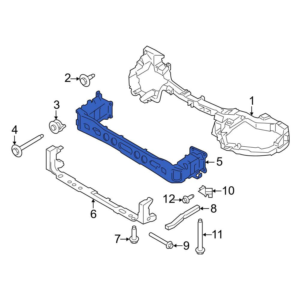 Ford OE KV6Z6110852D - Front Bumper Impact Bar