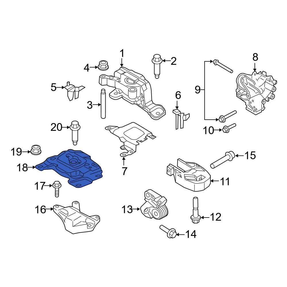 Ford OE AV6Z6068A - Automatic Transmission Mount