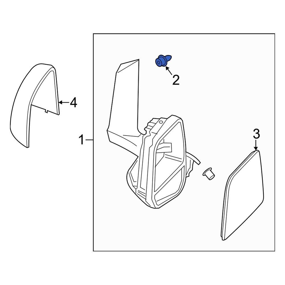 Ford OE W714231S300 - Rear Bumper Extension Cap Clip