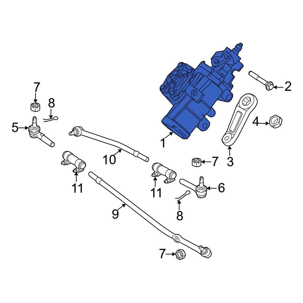 Ford OE GU2Z3504A - Steering Gear Box