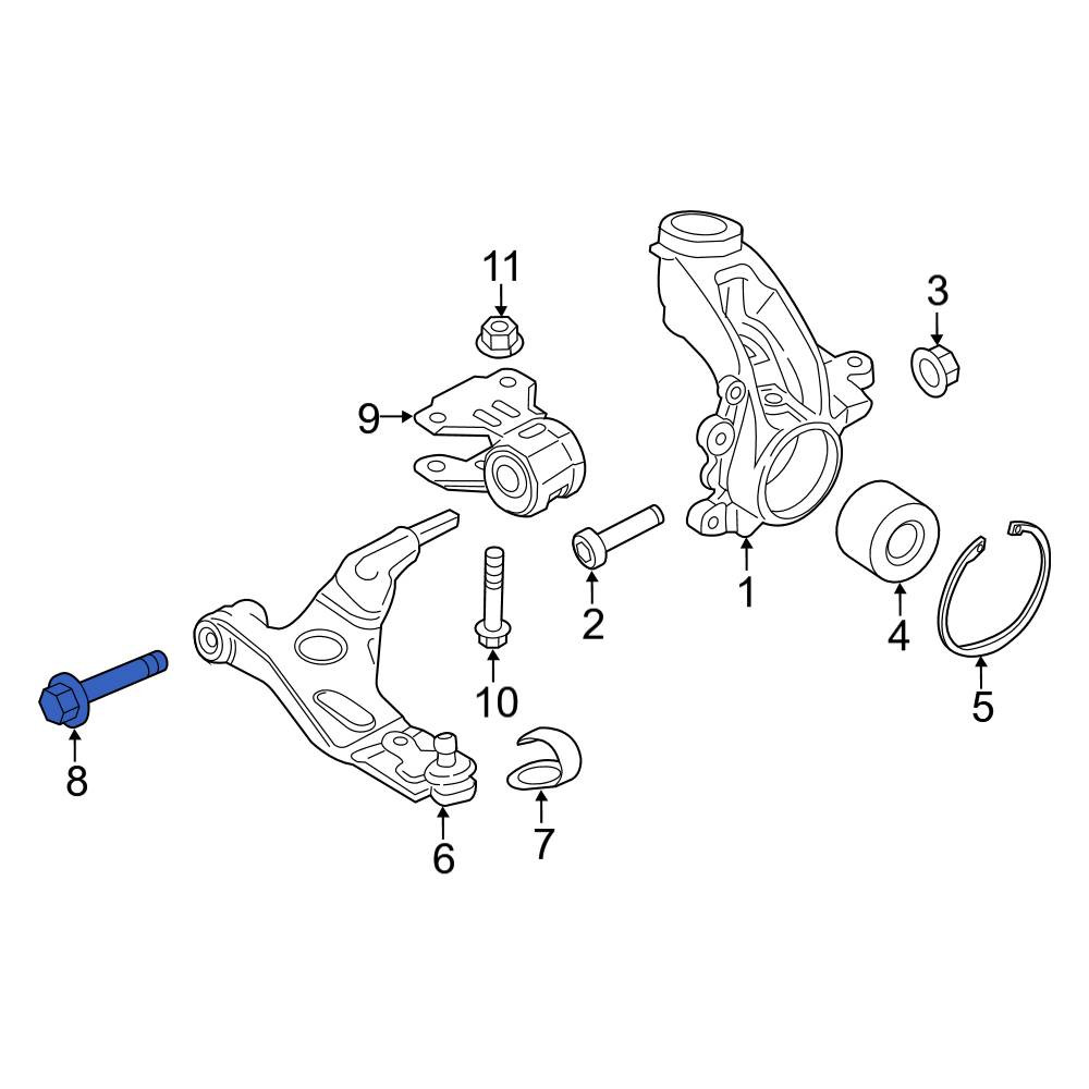 Ford OE W708433S442 - Suspension Control Arm Bolt