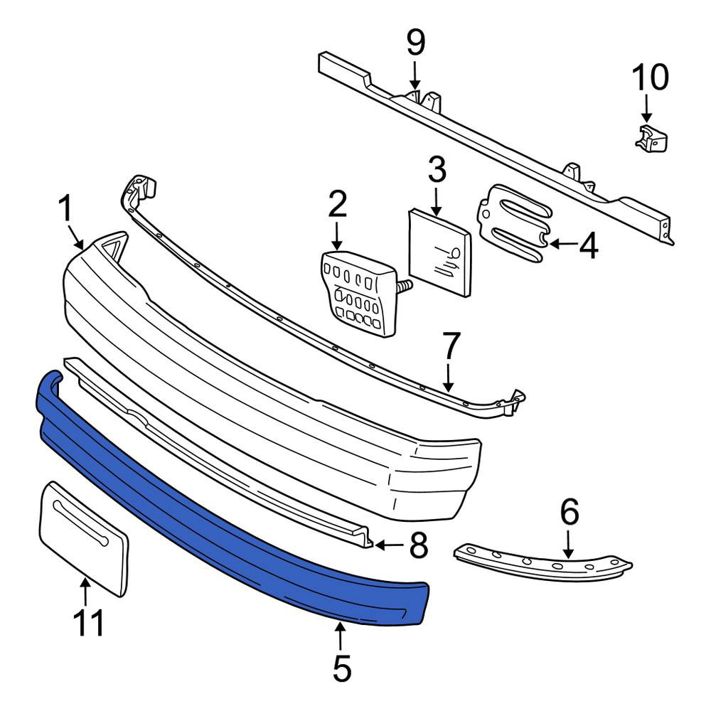 Ford OE F7UZ17626AAA - Front Valance Panel