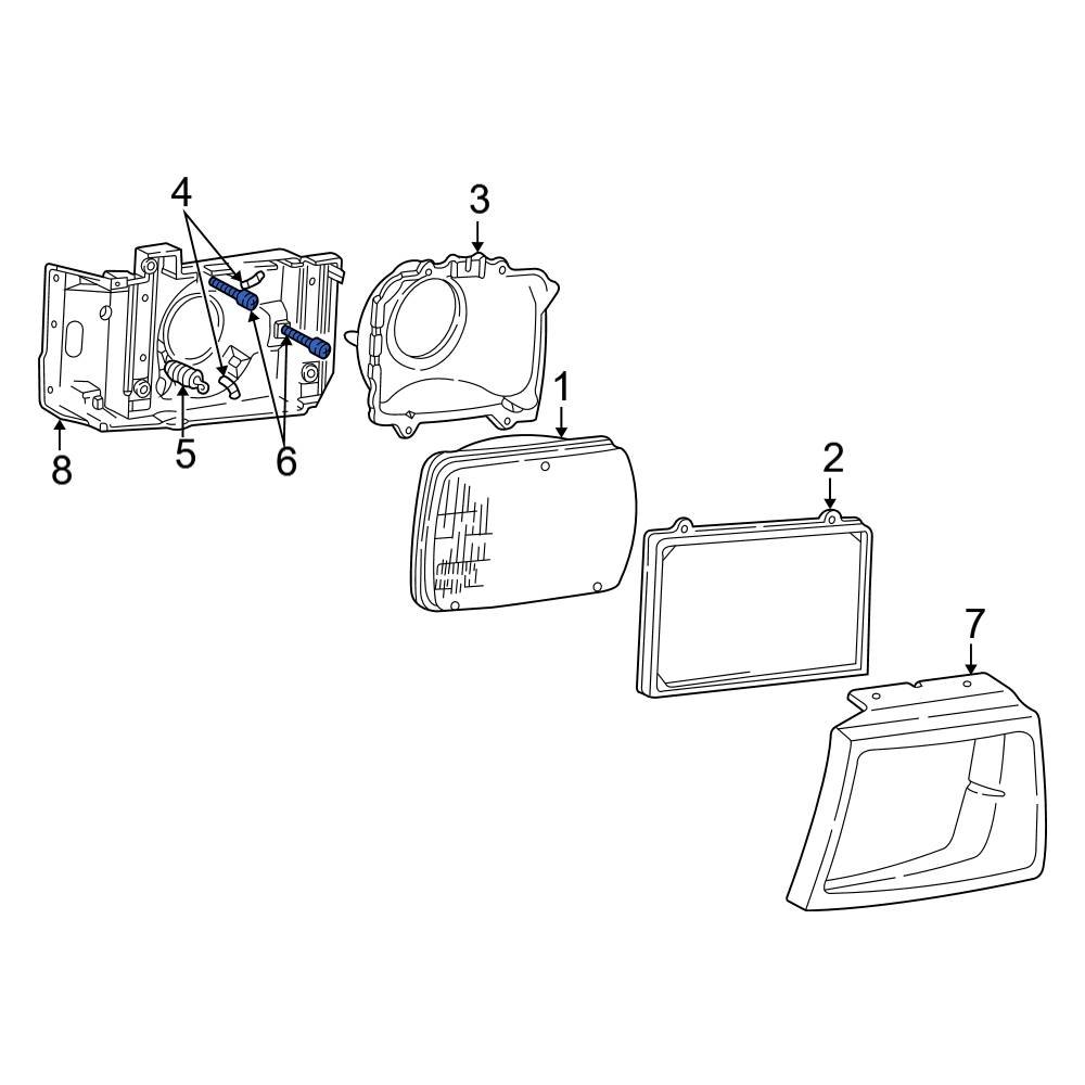 Ford OE F8UZ13032AA - Headlight Adjusting Screw