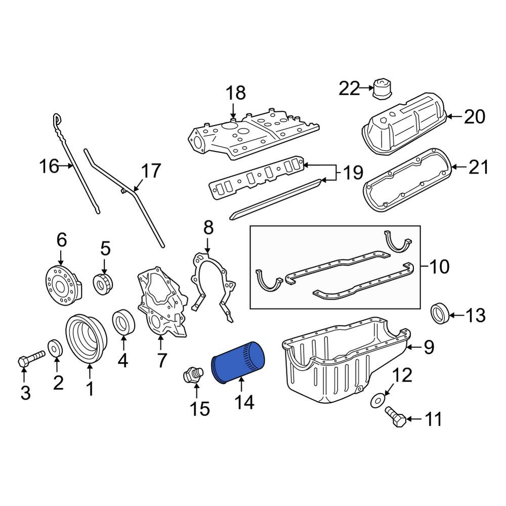 Ford OE D9AZ6731A - Engine Oil Filter