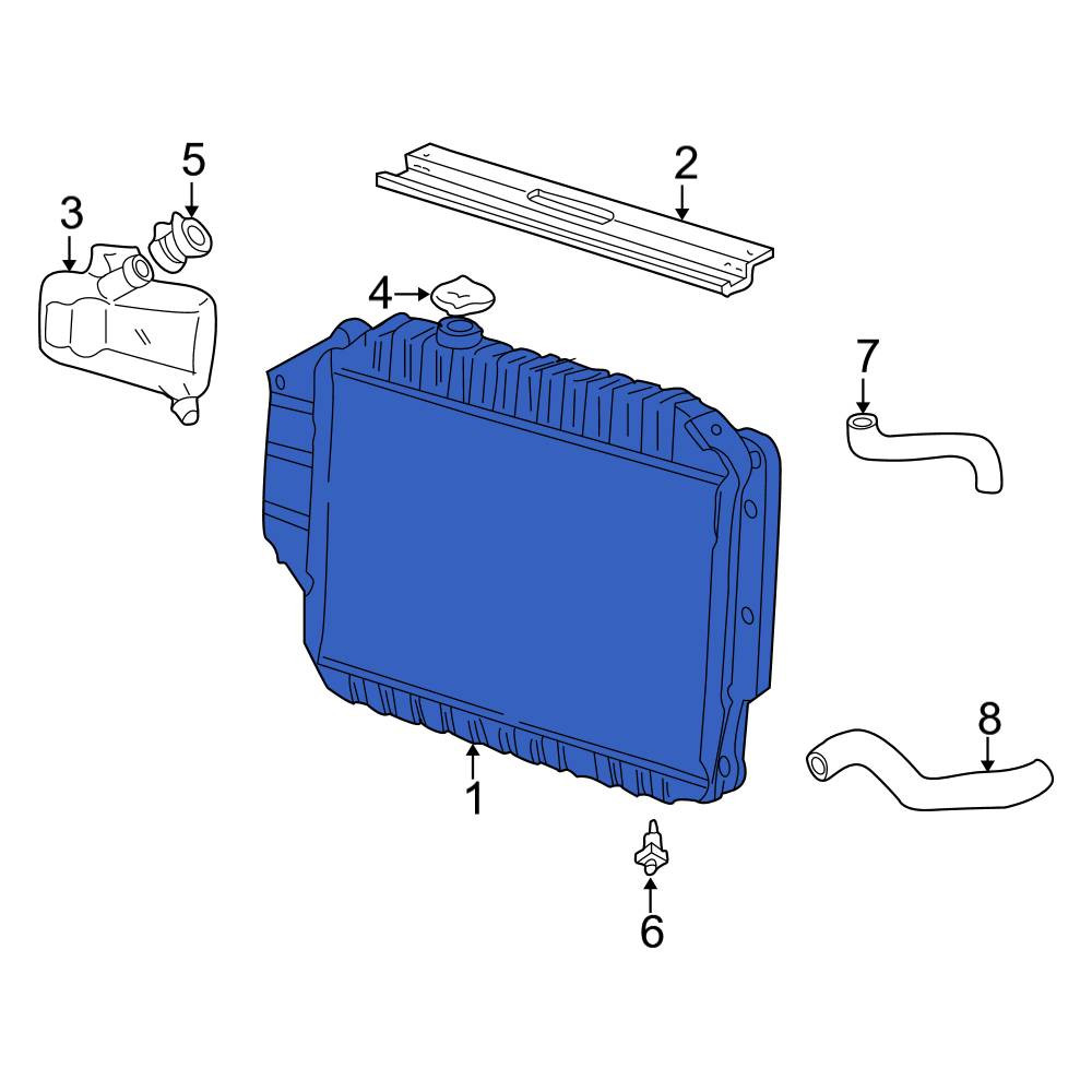 Ford OE 9C2Z8005F - Radiator