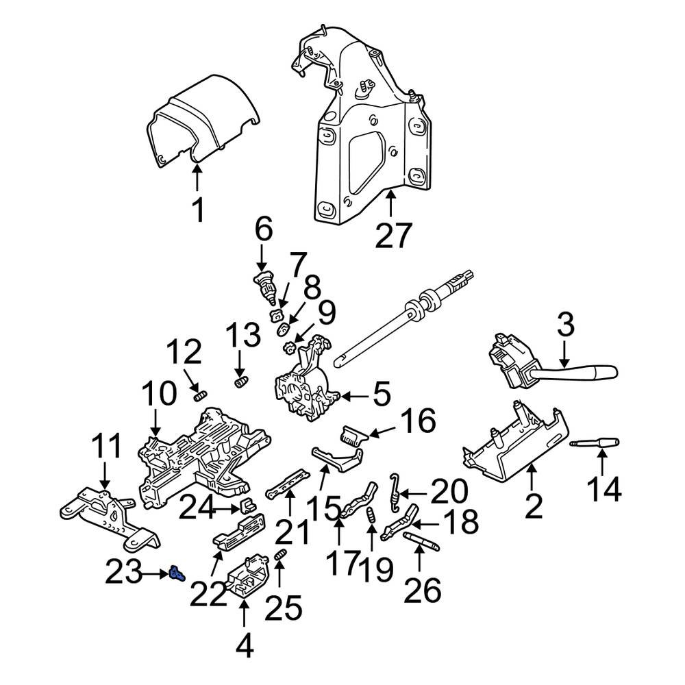Ford OE FODZ3E715A - Lower Ignition Switch Actuator
