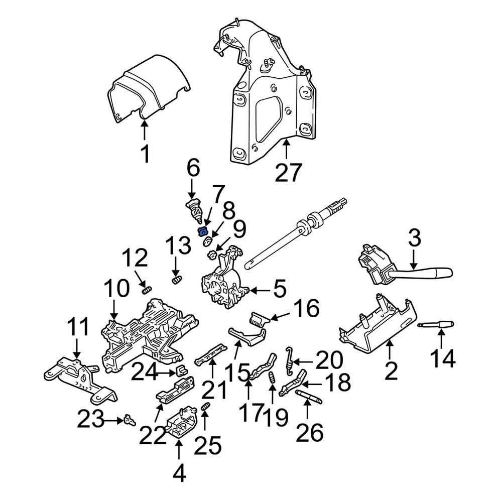 Ford OE F2DZ3C610A - Ignition Lock Cylinder Clip