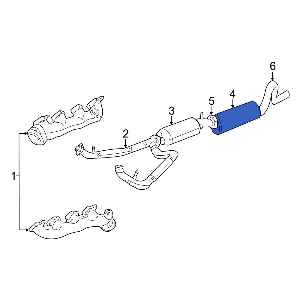 Ford OE 9C2Z5230E - Exhaust Muffler