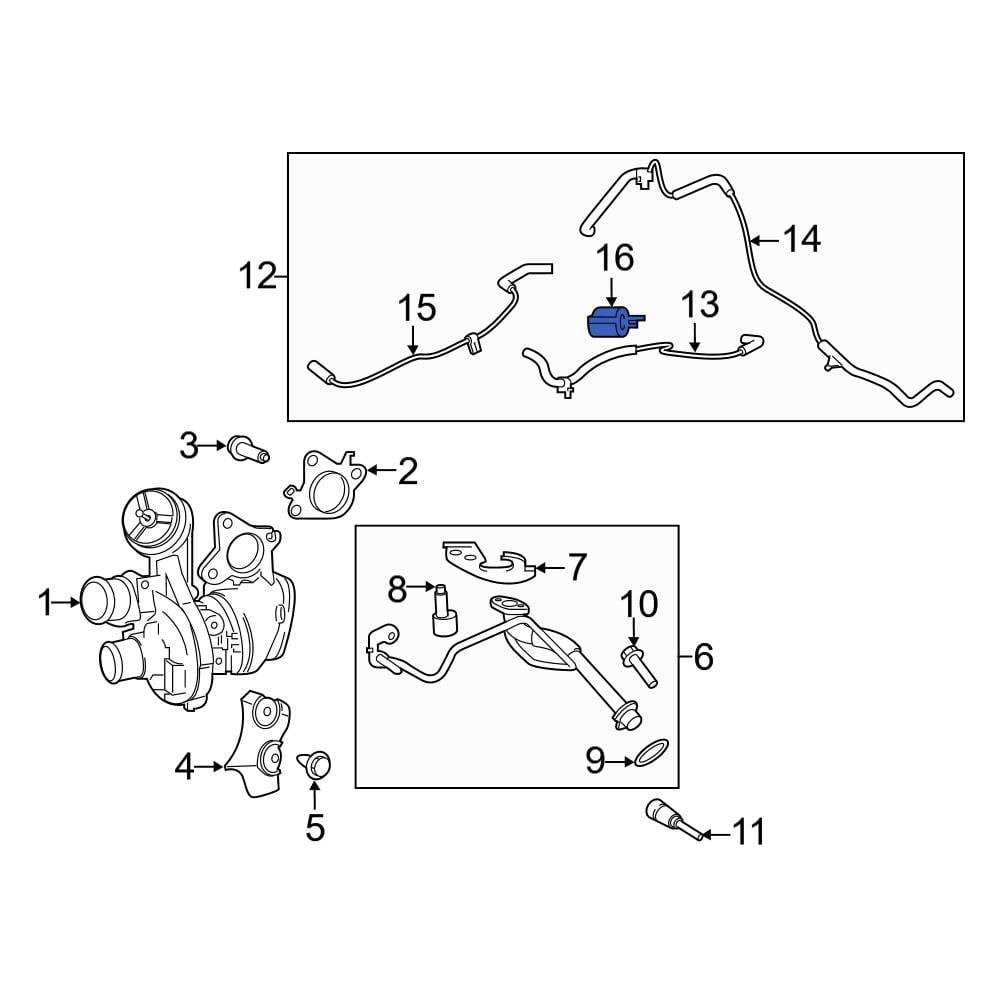 Ford OE BL3Z9K378A - Turbocharger Boost Solenoid