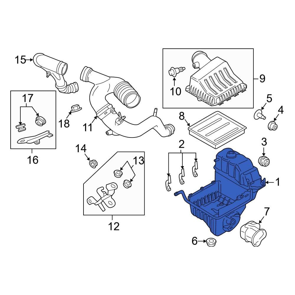 Ford OE BL3Z8A080B - Lower Air Filter Housing