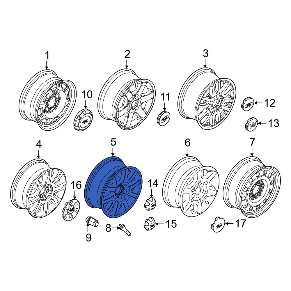 Ford OE 9L3Z1007F - Wheel