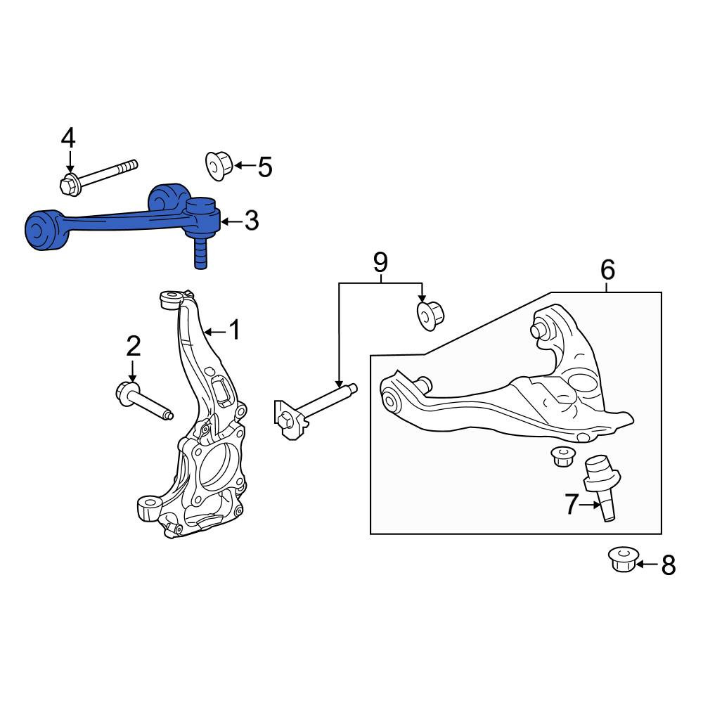 Ford OE EL3Z3084B - Front Right Upper Suspension Control Arm