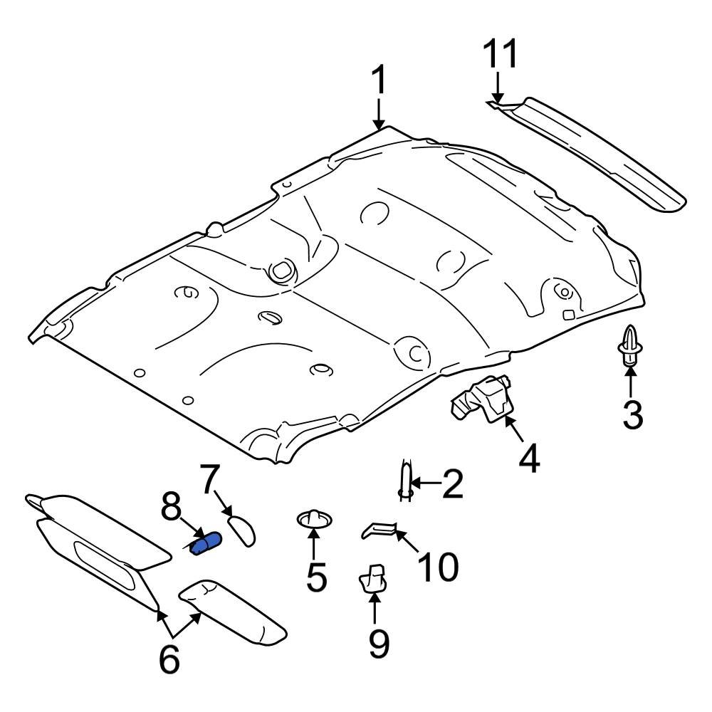 Ford OE C2AZ13466C - Side Marker Light Bulb