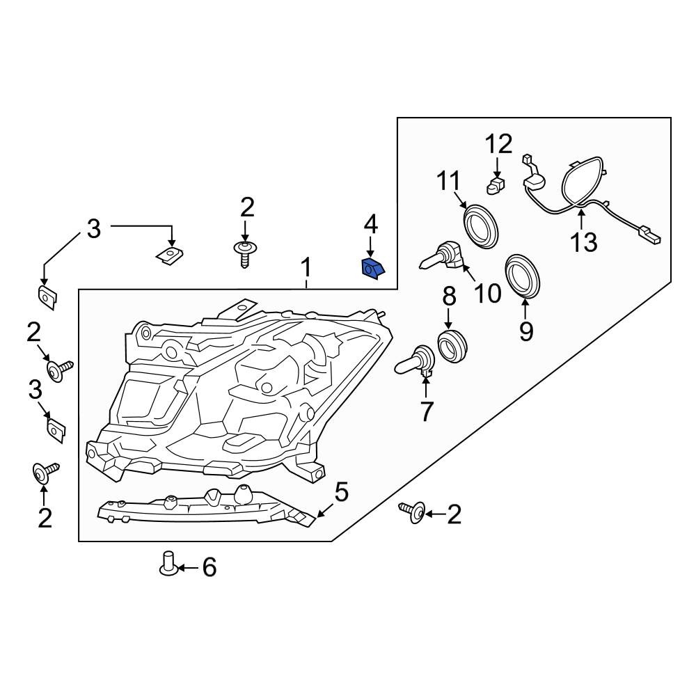 Ford OE W719039S300 - Headlight Fastener Clip