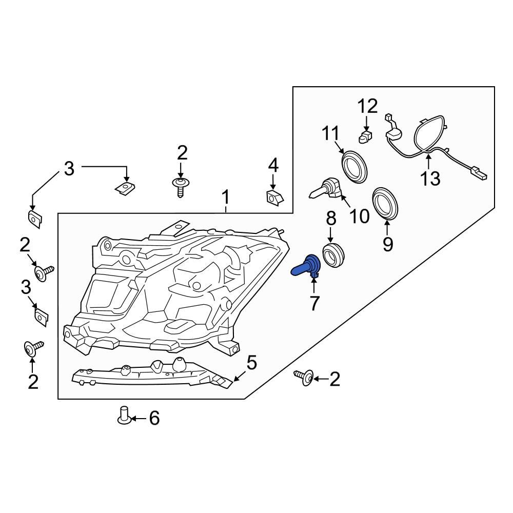 Ford OE FL1Z13N021A - Front Headlight Bulb