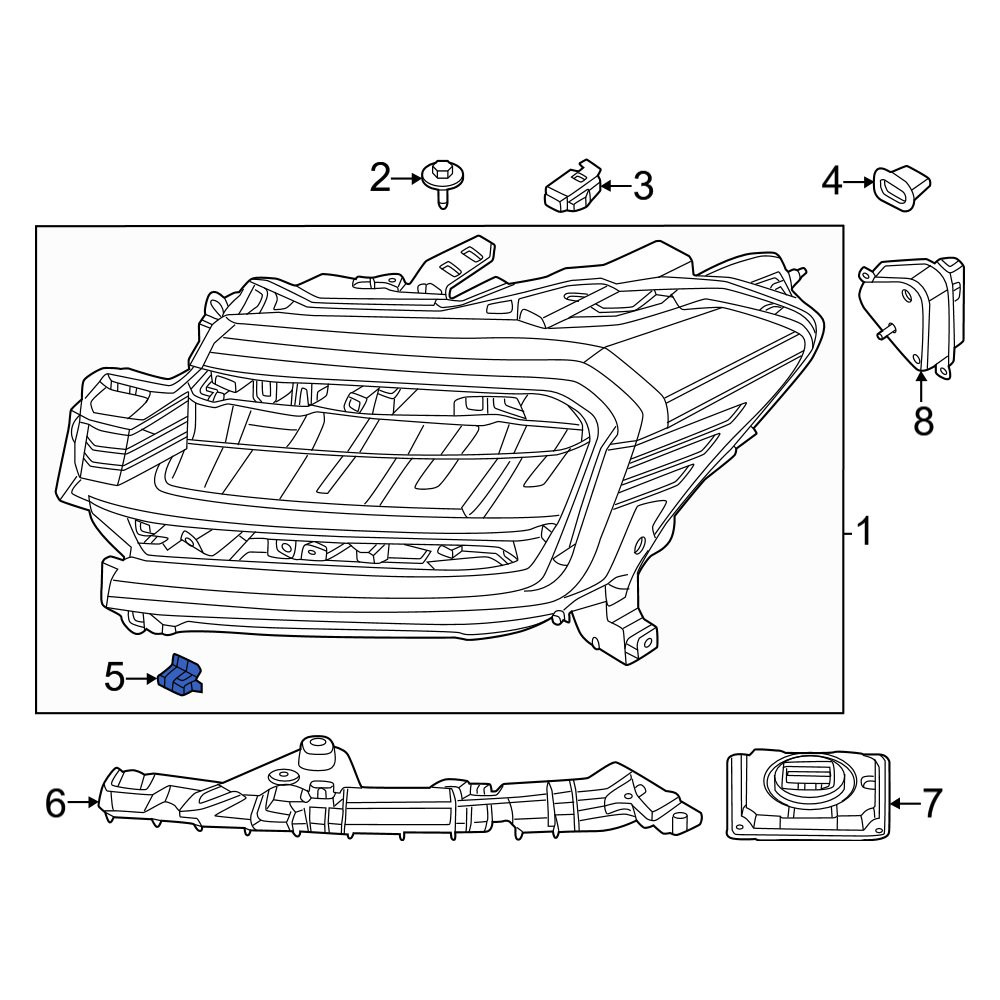 Ford OE W719039S300 - Headlight Fastener Clip