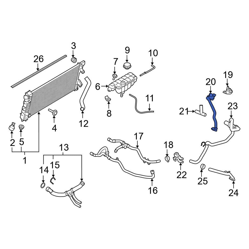 Ford OE JL3Z8A519D - Engine Coolant Pipe