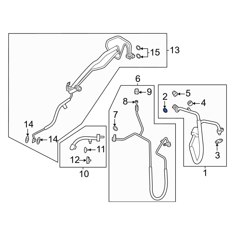 Ford OE DS7Z19B596A - A/C Refrigerant Line O-Ring
