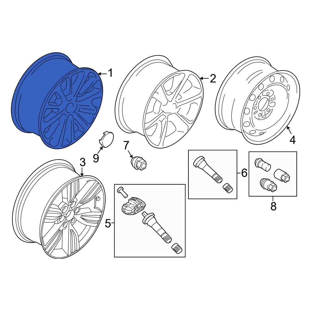 Ford OE JL1Z1007D - Wheel