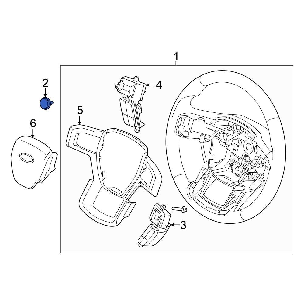 Ford OE W705985S437 - Steering Wheel Bolt