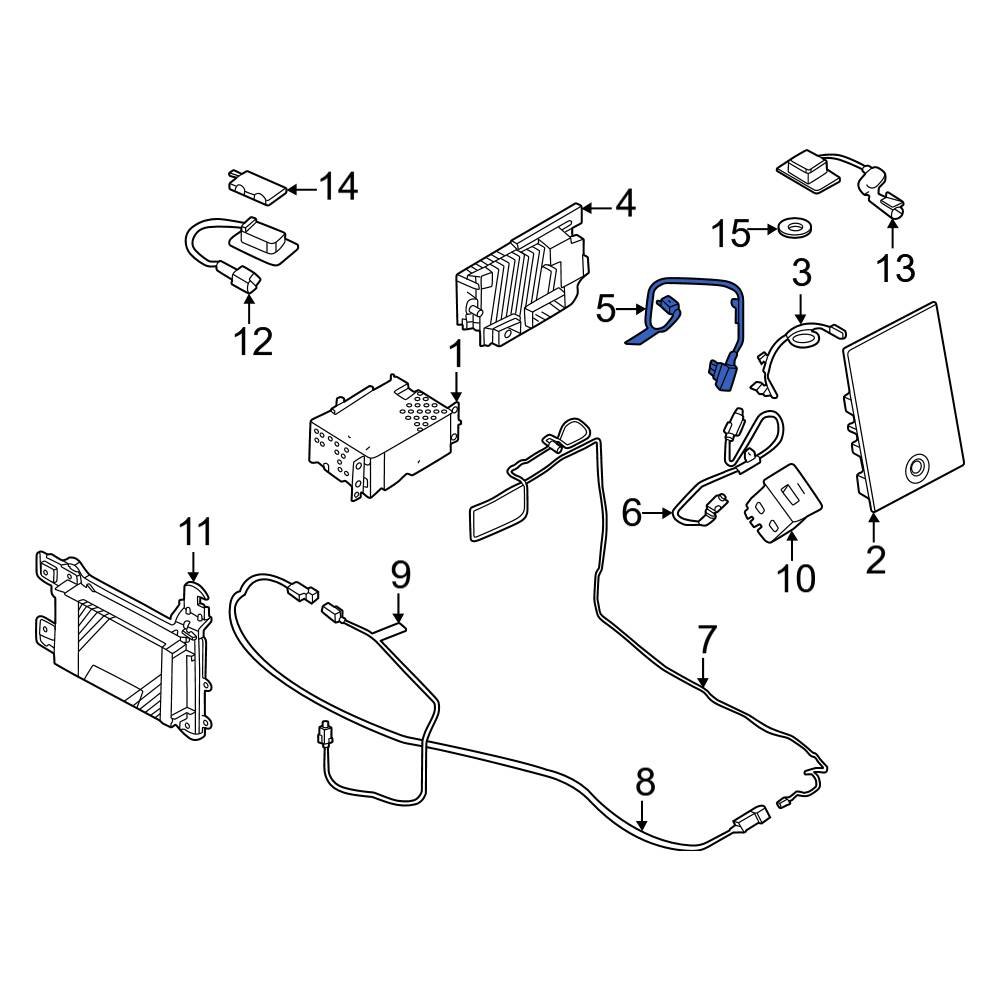 Ford OE NL1Z14D202Y - GPS Navigation Control Module Connector