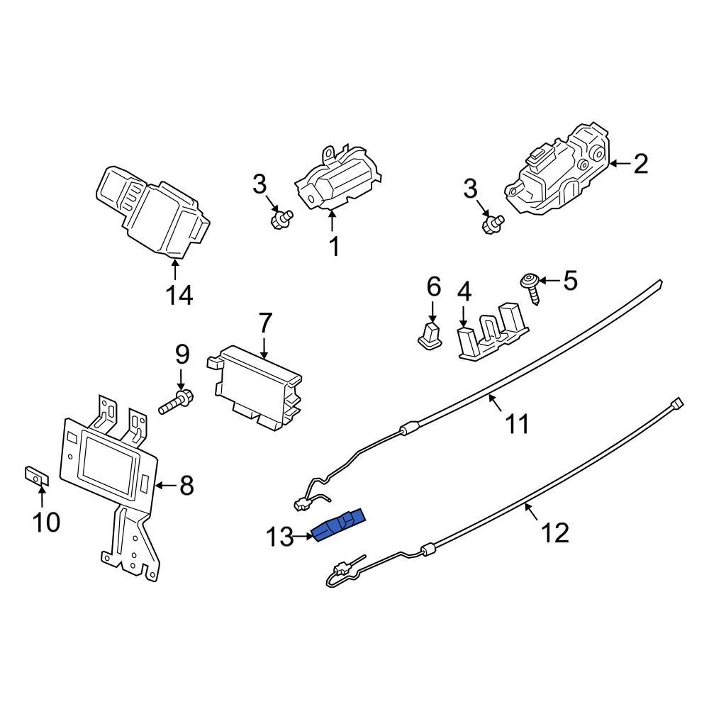 Ford OE JX7Z14B291Z - Rear Liftgate Control Module