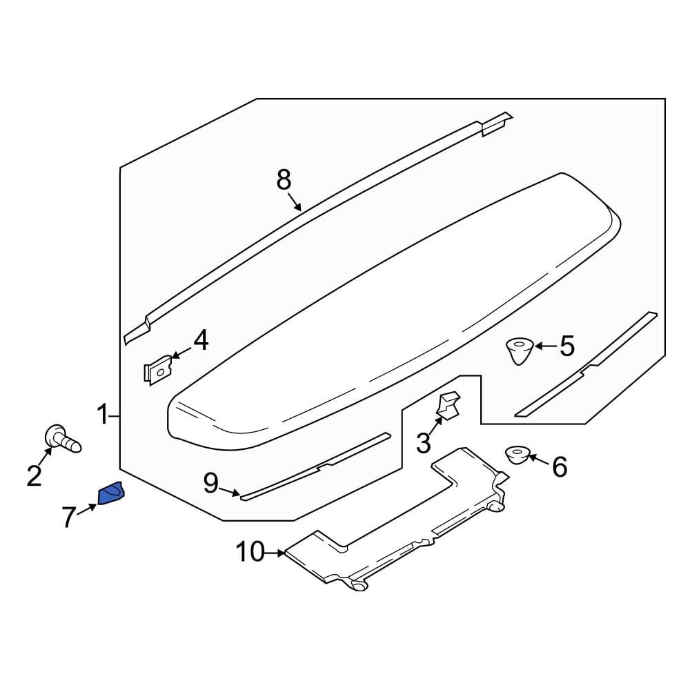 Ford OE W706735S439 - Valance Panel Nut