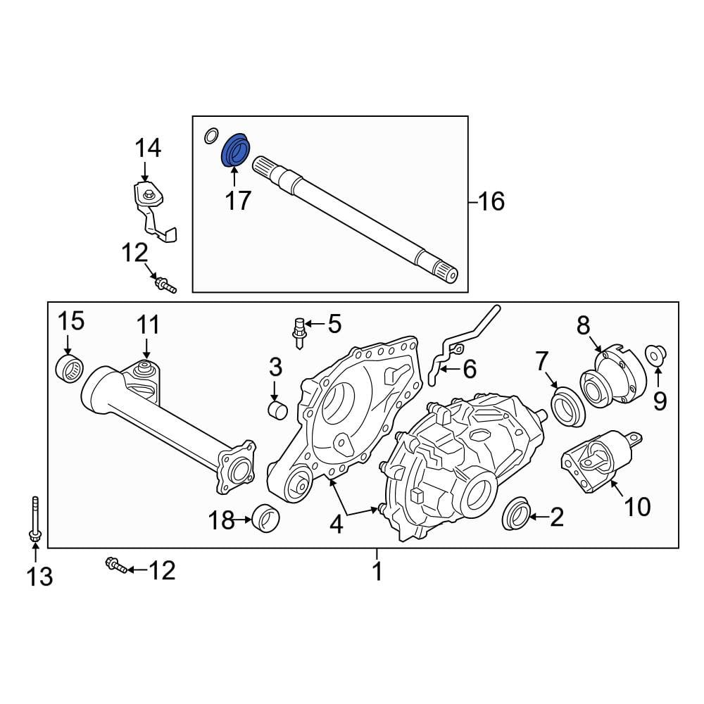 Ford OE KB3Z4B416A - Front Drive Axle Shaft Seal