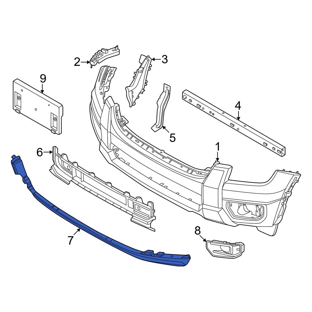 Ford OE N1WZ17626AC - Front Spoiler