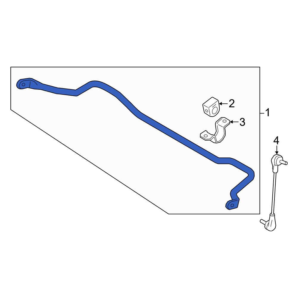 Ford OE MB3Z5482U - Front Suspension Stabilizer Bar