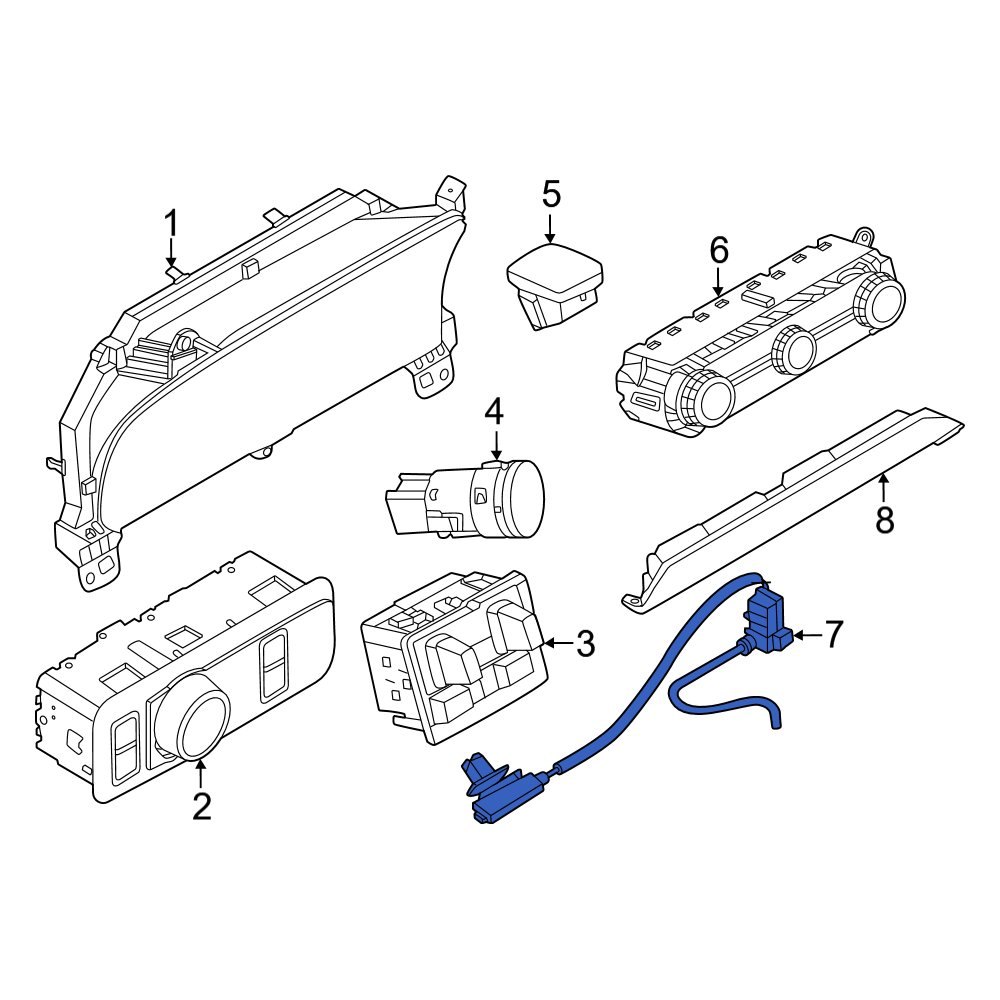 Ford OE N1WZ14A318AS - Front Courtesy Light