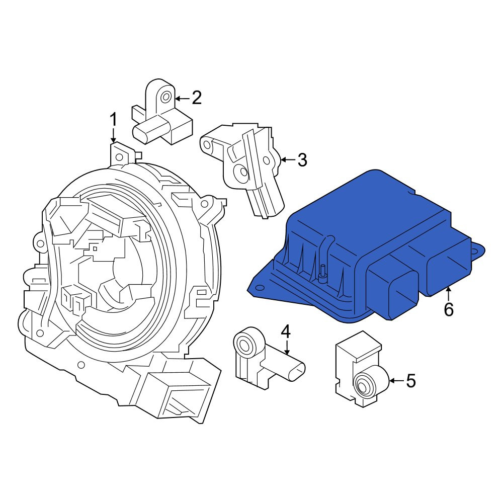 Ford OE MB3Z14B321H - Air Bag Control Module