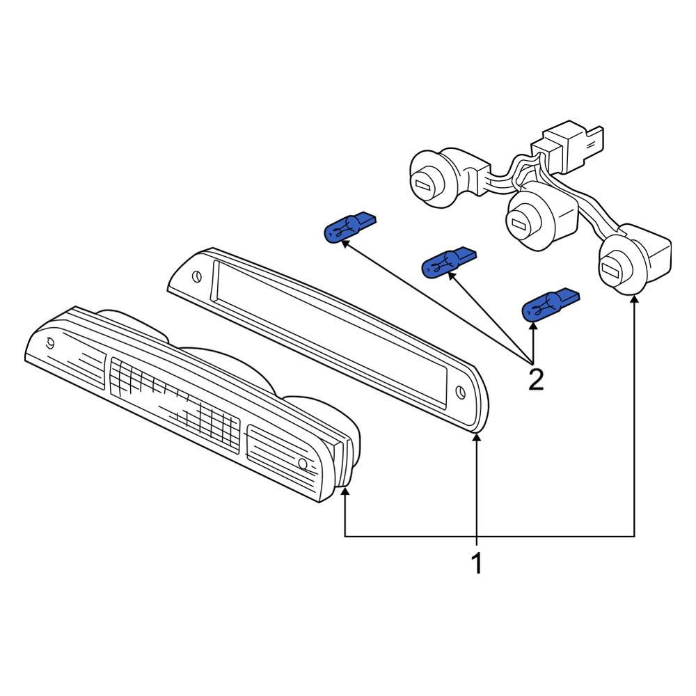 Ford OE E35Y13466A - Center High Mount Stop Light Bulb
