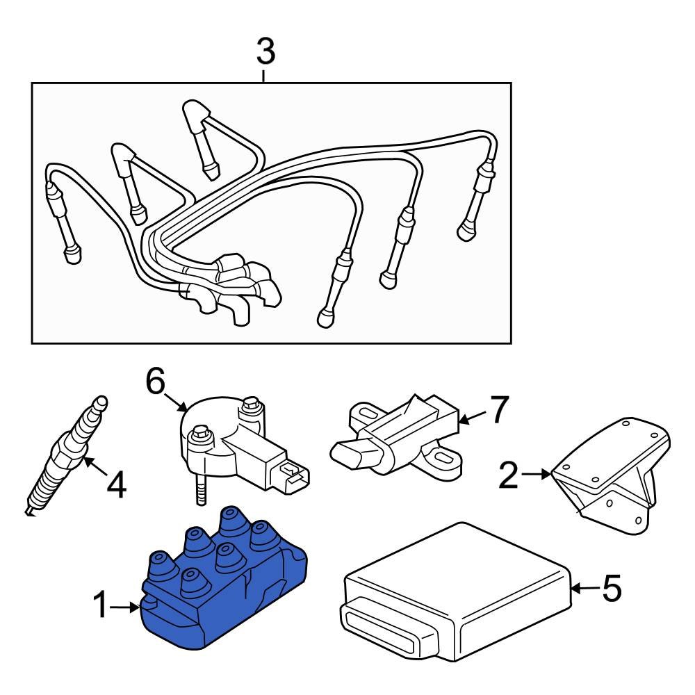 Ford OE 5F2Z12029AD - Ignition Coil