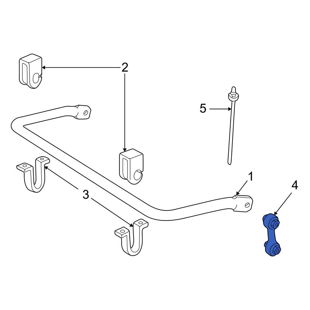 Ford OE 2L2Z5K483AA - Front Suspension Stabilizer Bar Link