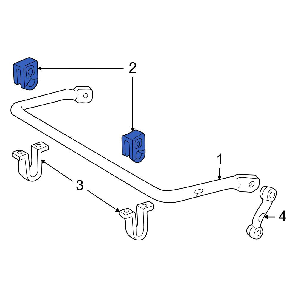 Ford OE 8L5Z5484A - Front Suspension Stabilizer Bar Bushing
