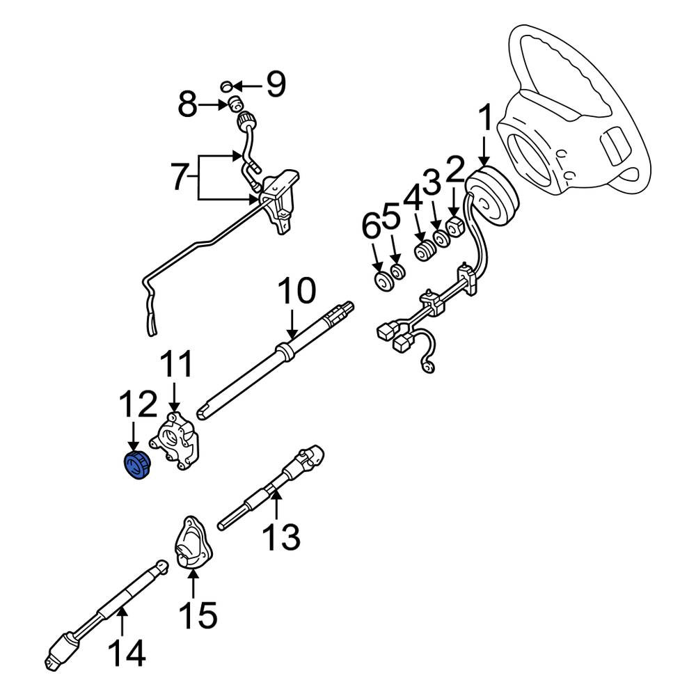 Ford OE FODZ3518A - Lower Steering Column Bearing Race
