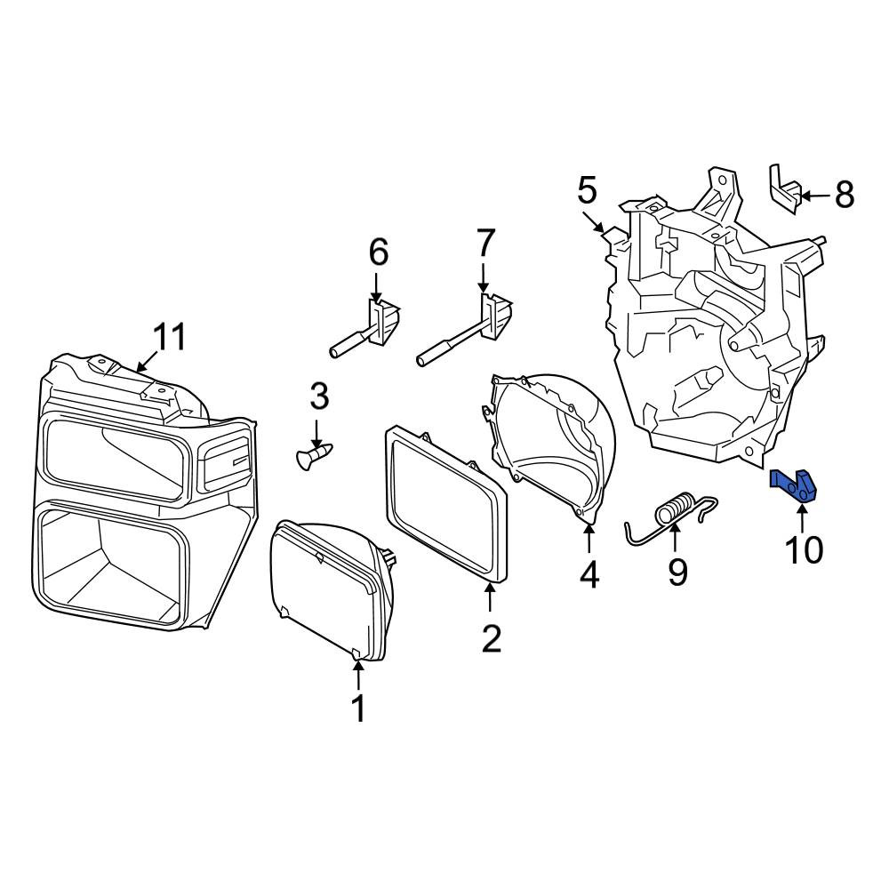 Ford OE W710793S439 - Headlight Fastener Clip