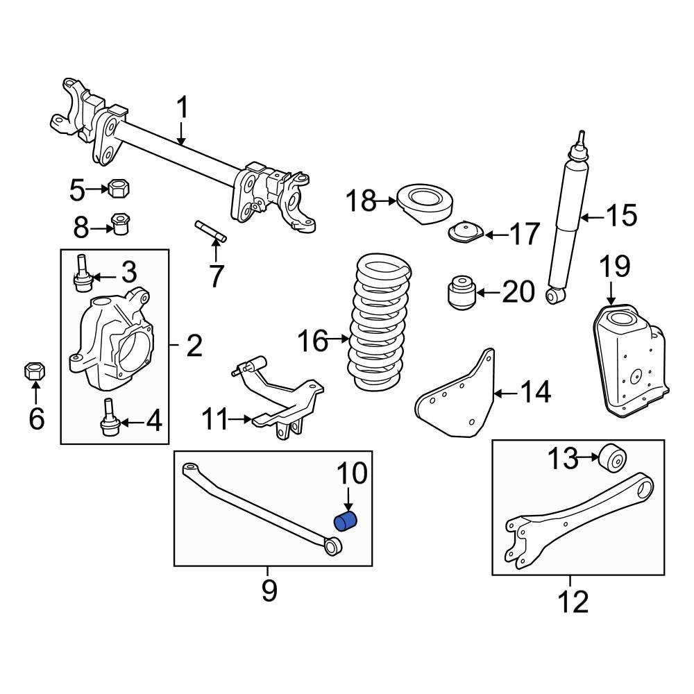 Ford OE AC3Z3A116A - Front Suspension Track Bar Bushing