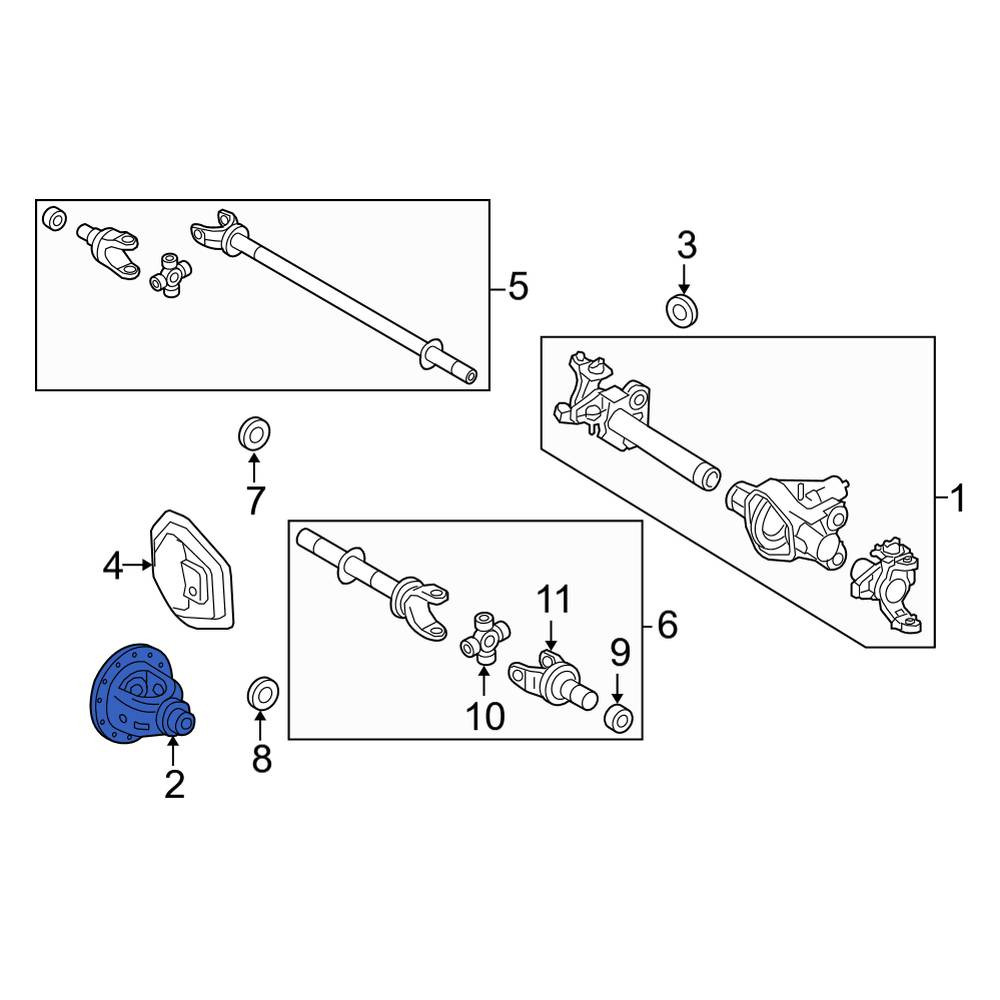 Ford OE 8C3Z4026B - Front Differential Carrier